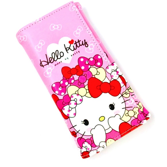 Hello Kitty | Bags | Hello Kitty Wallet Organizer Long Pink Multi Bows ...